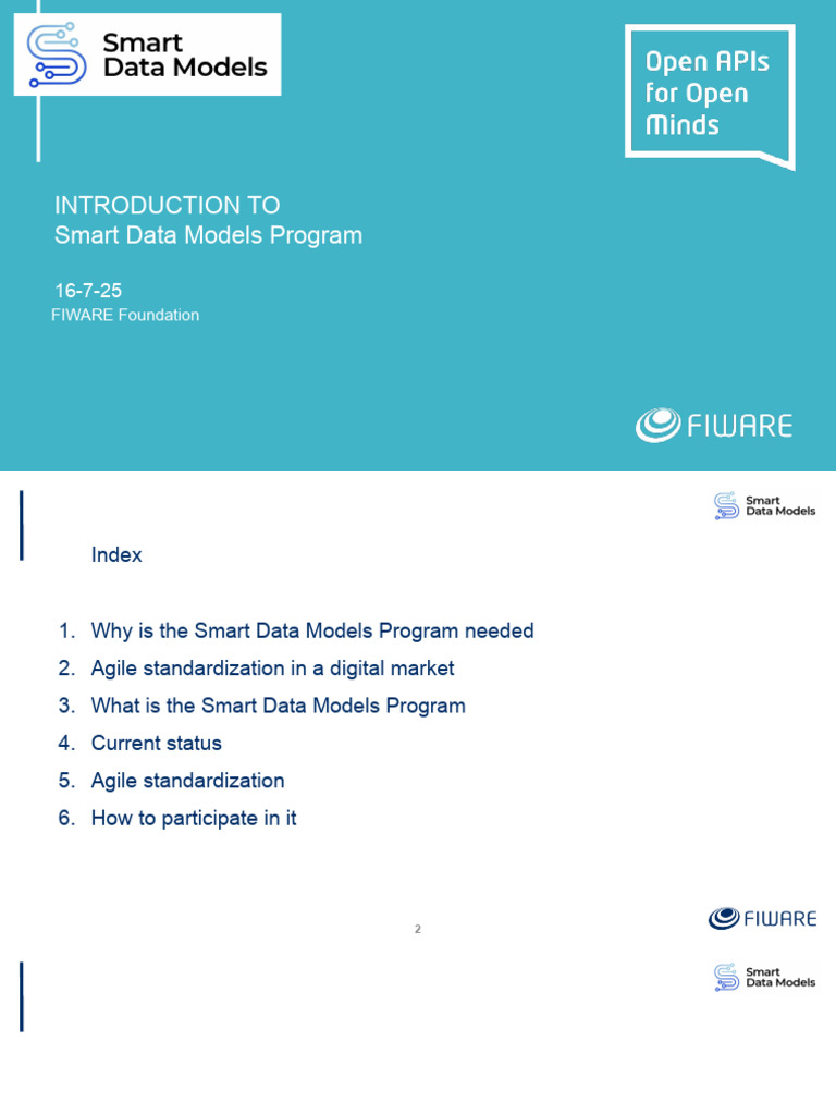 Introduction To Smart Data Models | PDF | Data Model | Information Technology Management