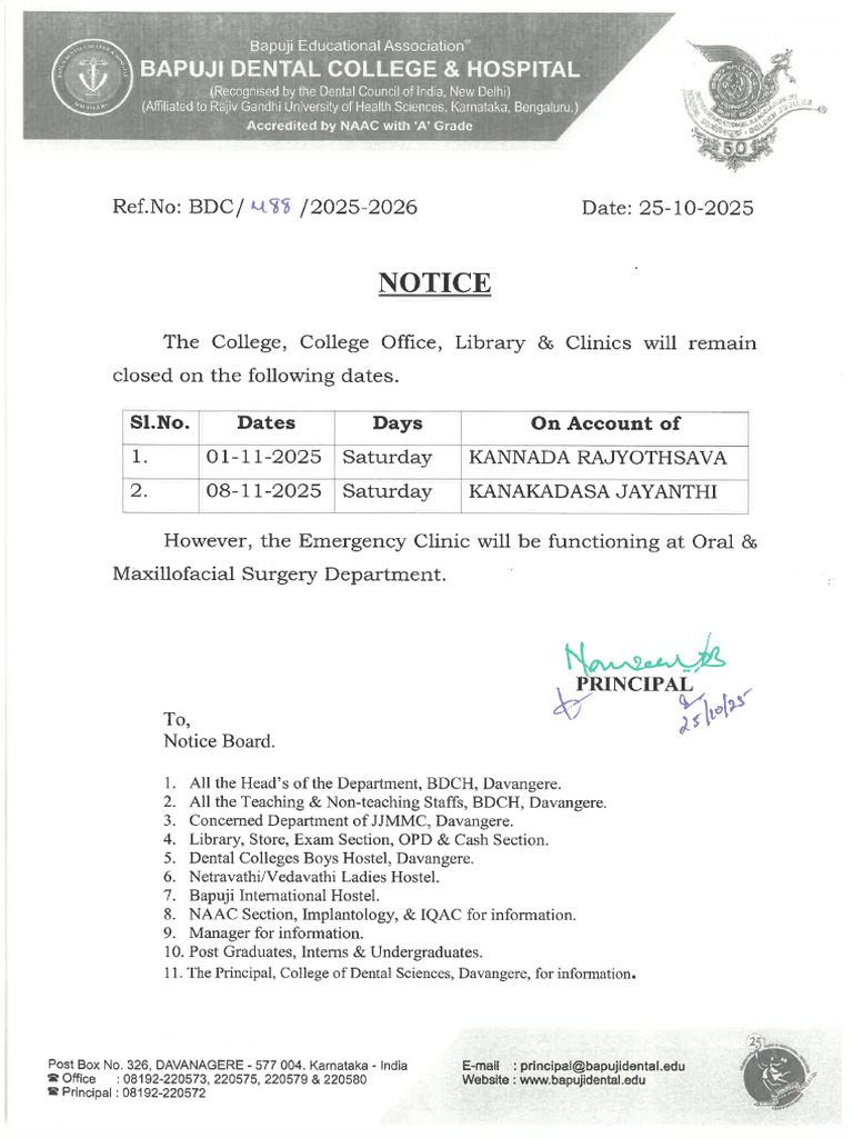 Holiday Circular | PDF