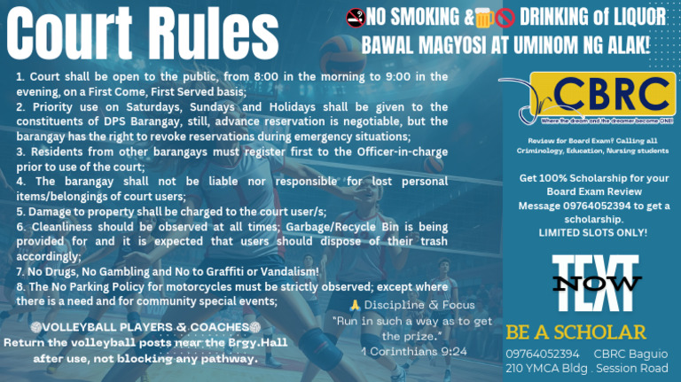 Court Use Rules and Guidelines | PDF | Chess Openings | Chess