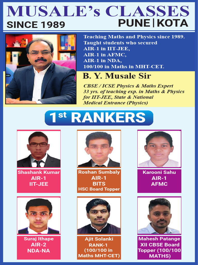 Musale Classes: Top IIT-JEE & NDA Success | PDF