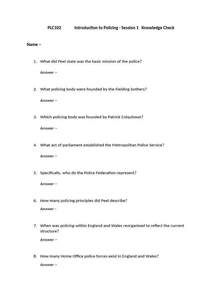 Knowledge Check 1-1 | PDF