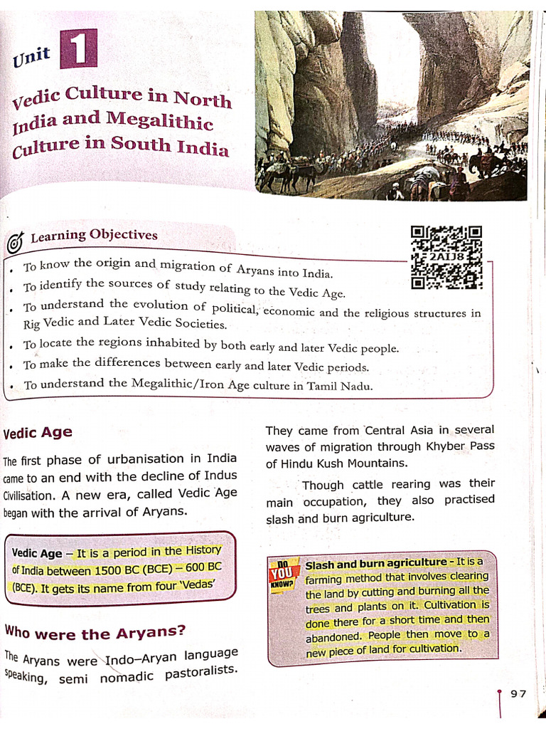 Social 6th Vedic and Megalithic Culture | PDF