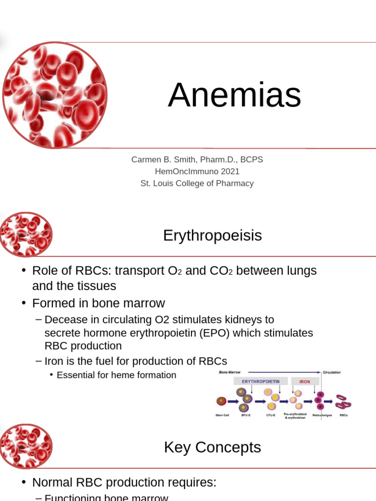 Anemia Lecture 2021 | PDF | Anemia | Vitamin B12