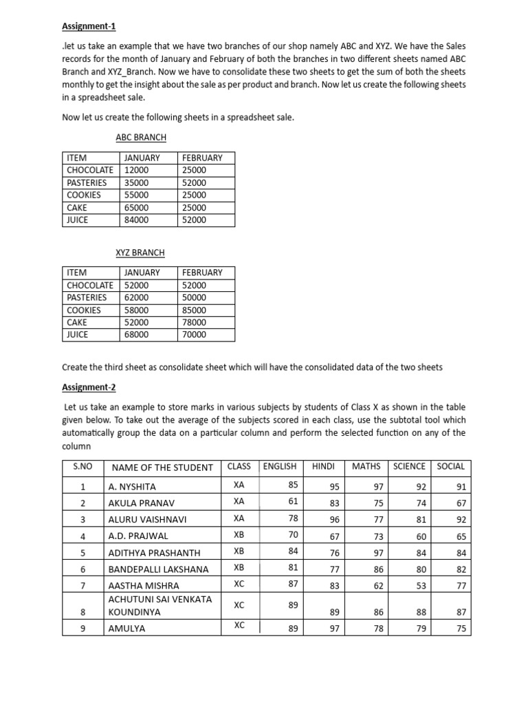 Libre Office Calc Questions For Record Work | PDF