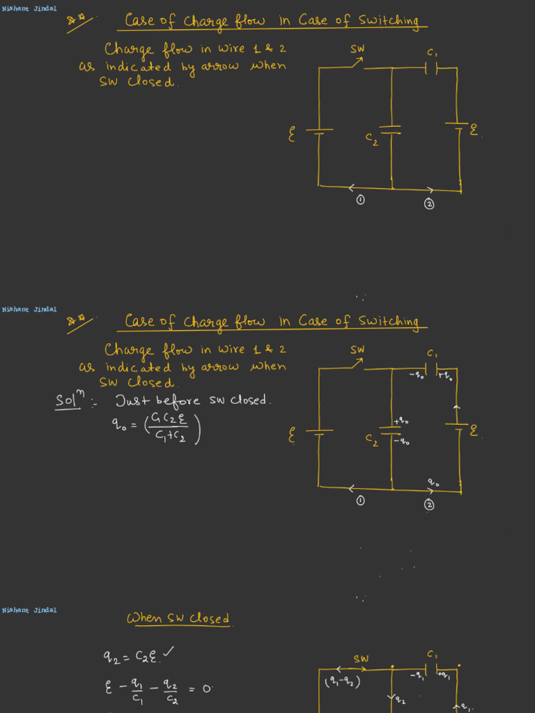 Capacitor L-10 (Class Notes) NJ - 247 | PDF
