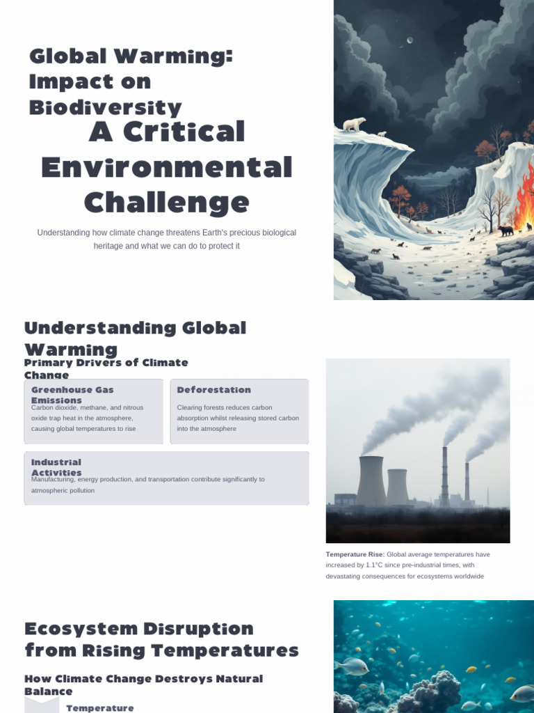 Global Warming Impact On Biodiversity | PDF | Climate Change ...