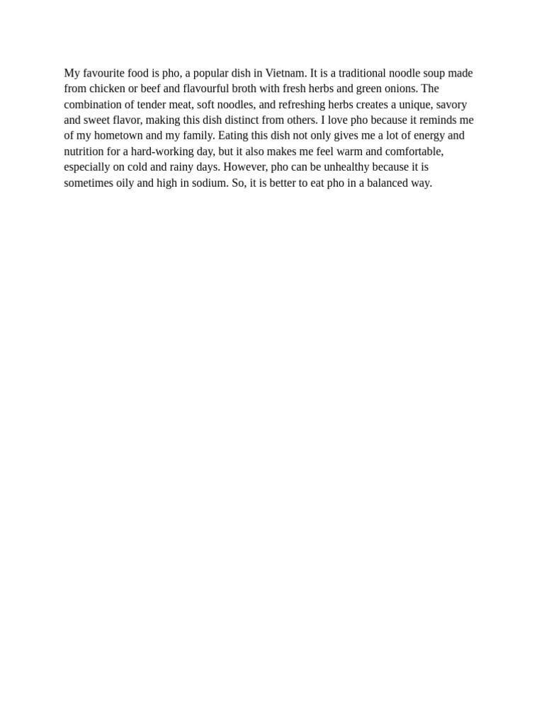 Favourite Dish | PDF
