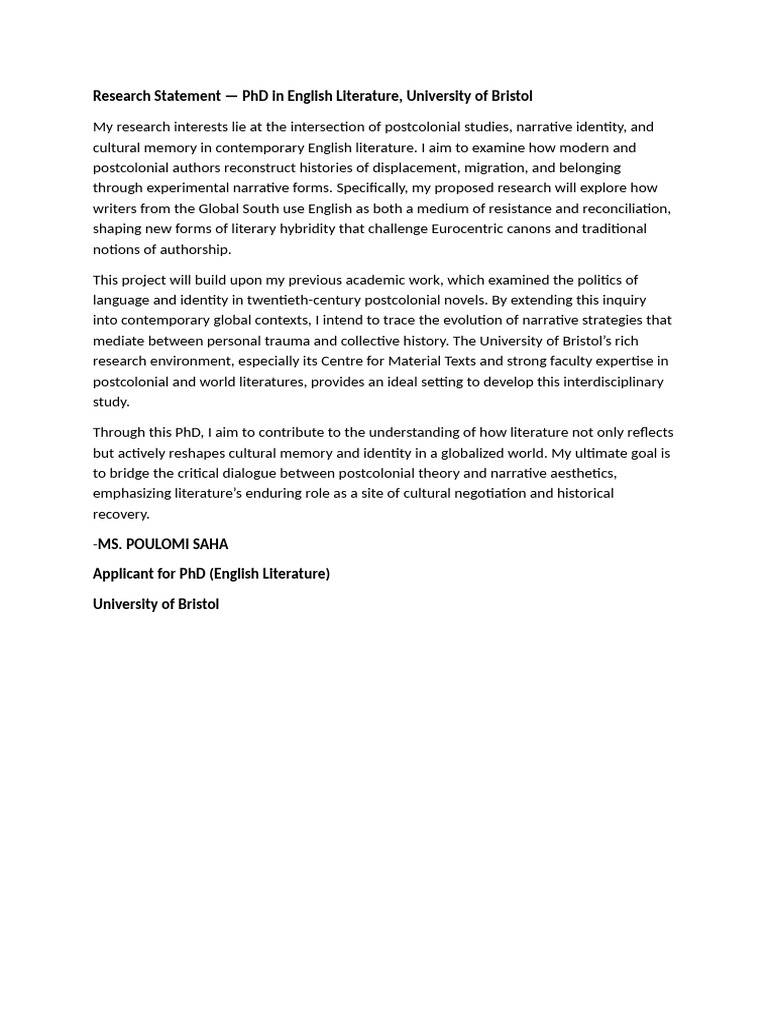 Research Statement | PDF