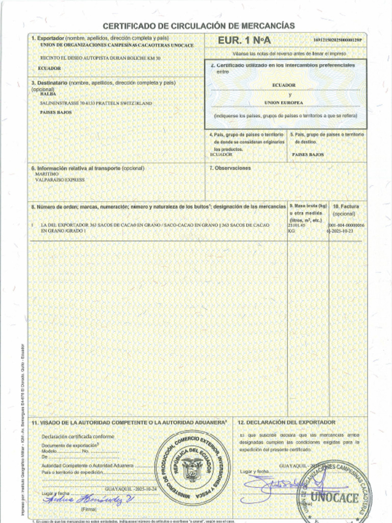 Eur 1 | PDF