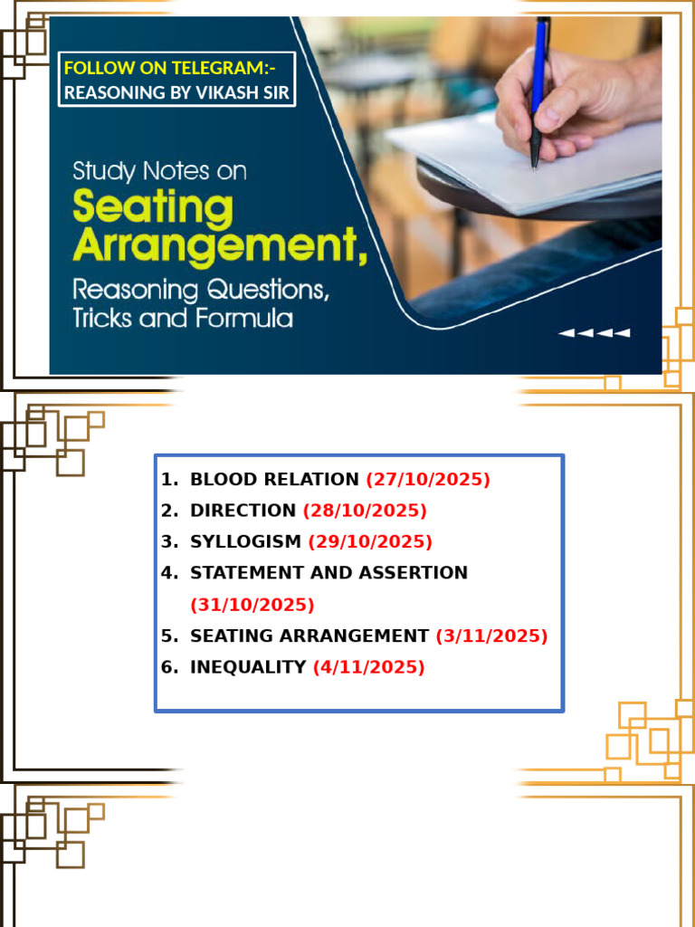 Seating Arrangement | PDF
