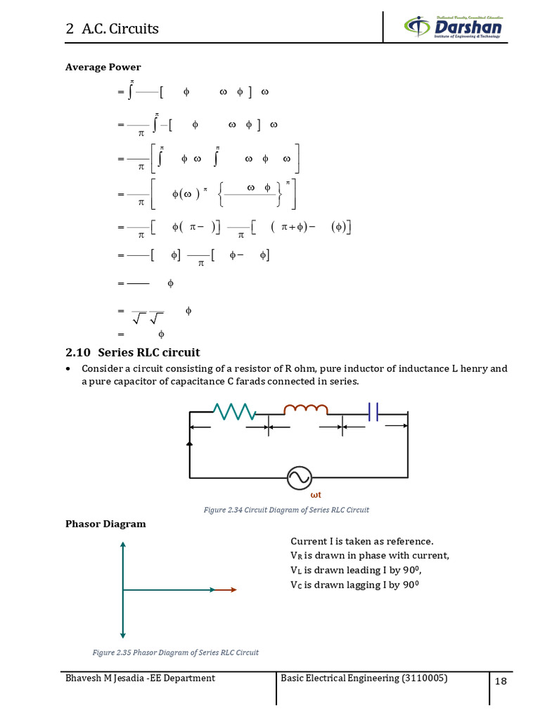 Ac Circuits 18-35 | PDF | Electrical Network | Series And Parallel Circuits