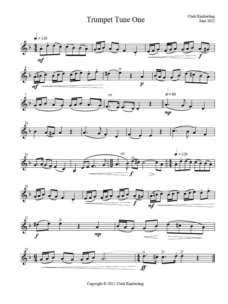 Trumpet Tunes Collection by Kimberling | PDF