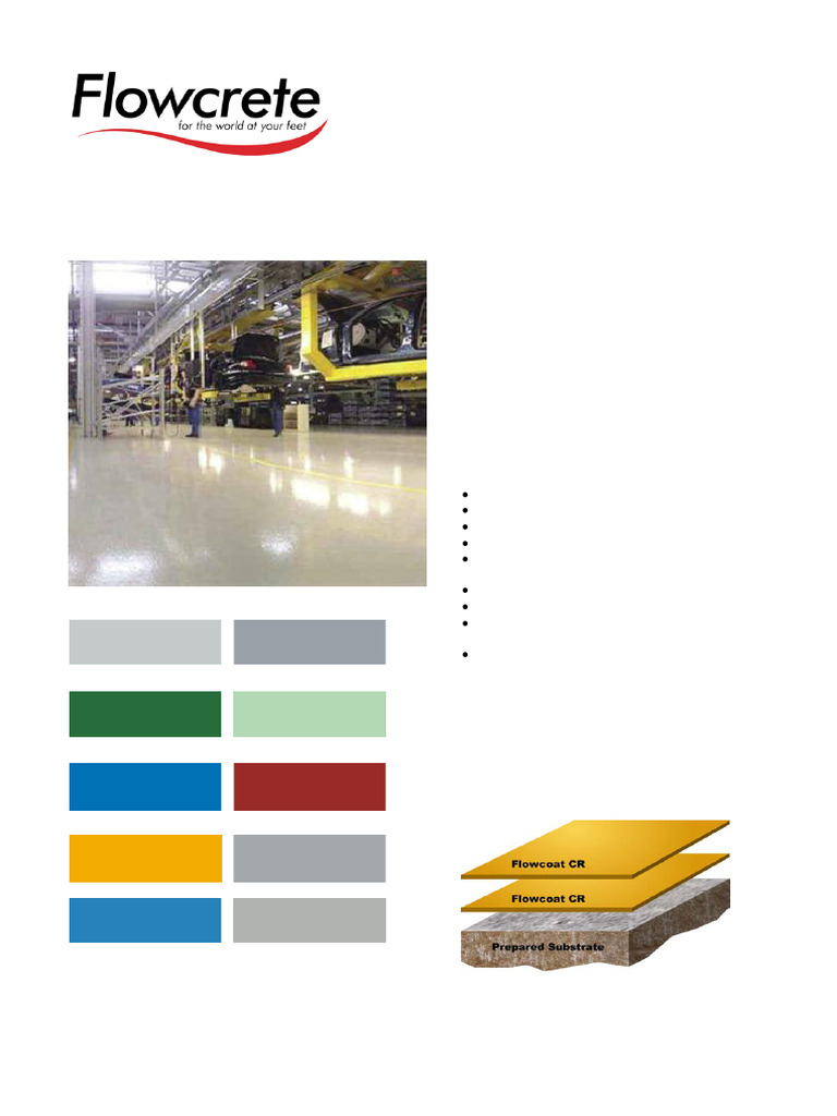 Flowcoat CR | PDF | Concrete | Coating