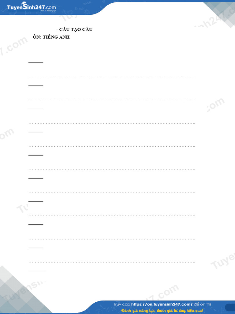 BTVN - Mon Anh - Cau Tao Cau Buoi2 | PDF