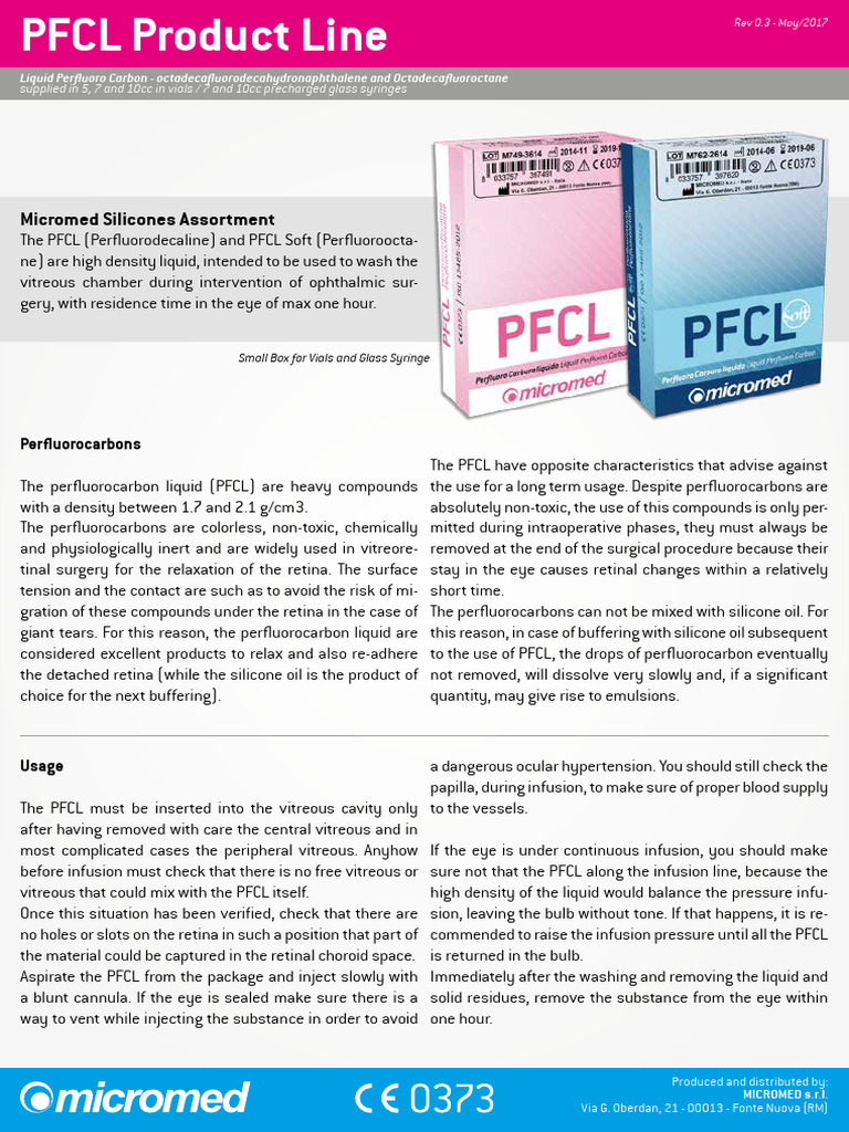 PFCL Ophthalmic Surgical Solutions | PDF | Intravenous Therapy | Syringe