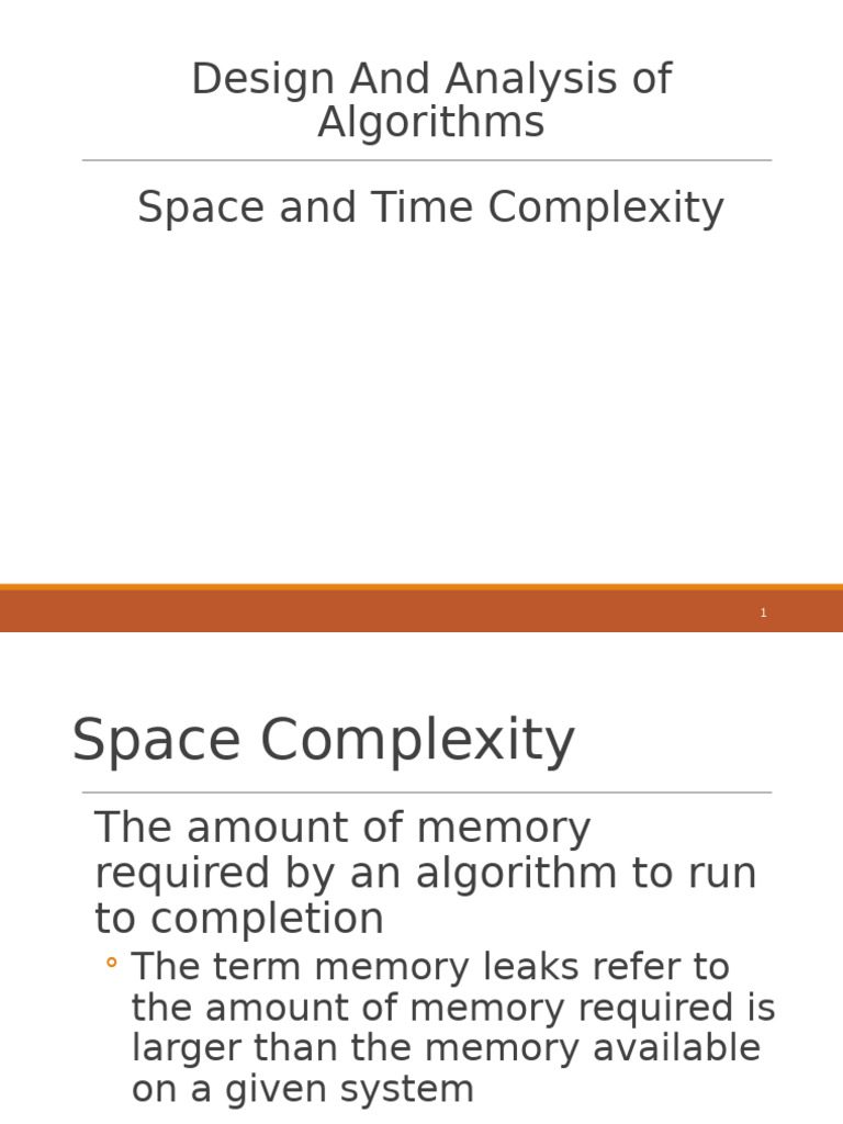 Lec-3 Time and Space COmplexity | PDF | Time Complexity | Computational Complexity Theory