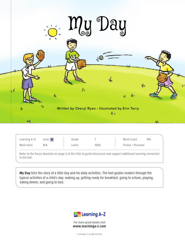 raz_lg07_myday_clr | PDF | Lunch