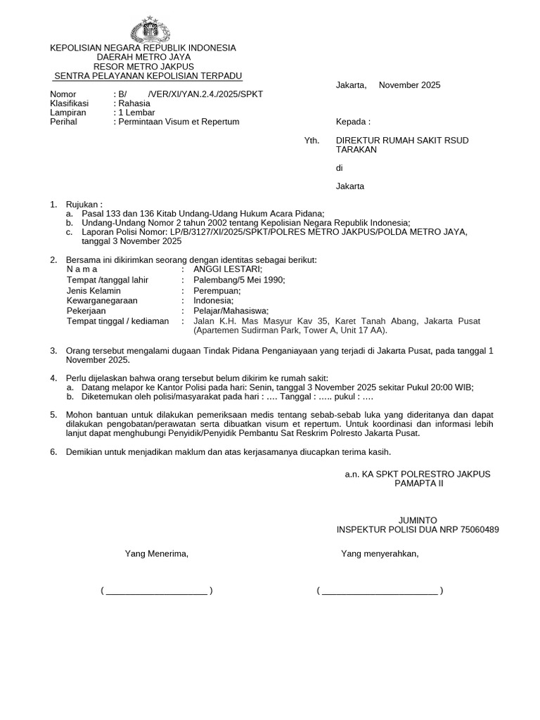 Contoh Visum | PDF