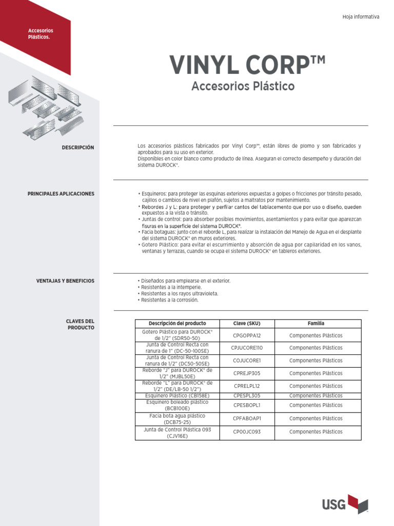 Accesorios Plásticos Vinyl Corp™ | PDF | Tornillo | Materiales