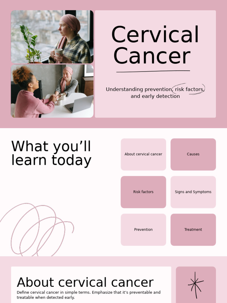 Cancer - Templates - Cervical Cancer Slides | PDF | Cervical Cancer ...