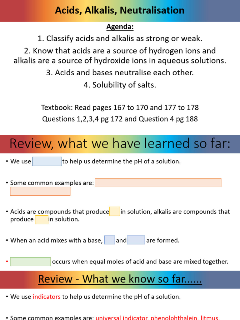 Lesson - Acids, Alkalis, and Neutralisation | PDF | Hydroxide | Salt (Chemistry)