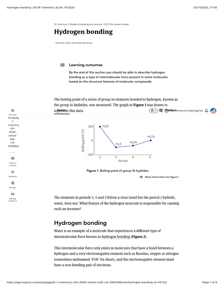 Understanding Hydrogen Bonding in Chemistry | PDF | Chemical Bond ...