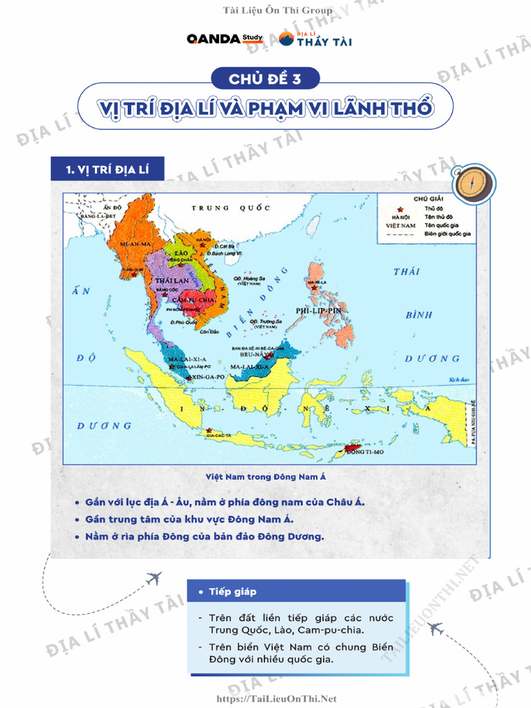 Cd3 Vi Tri Dia Li Va Pham Vi Lanh Tho PDF | PDF