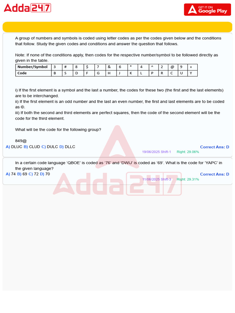 Number and Symbol Coding Techniques | PDF | Consonant | Vowel