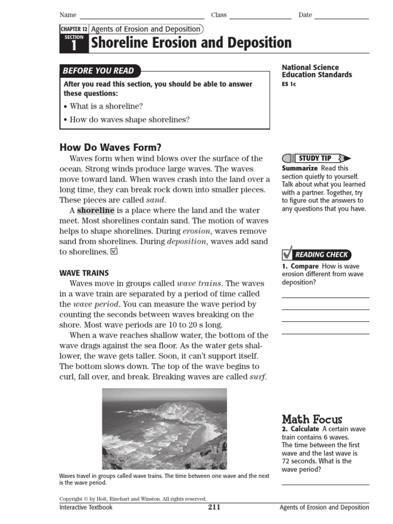 Earth Sci - CH 12 - Agents of Erosion | PDF | Glacier | Erosion