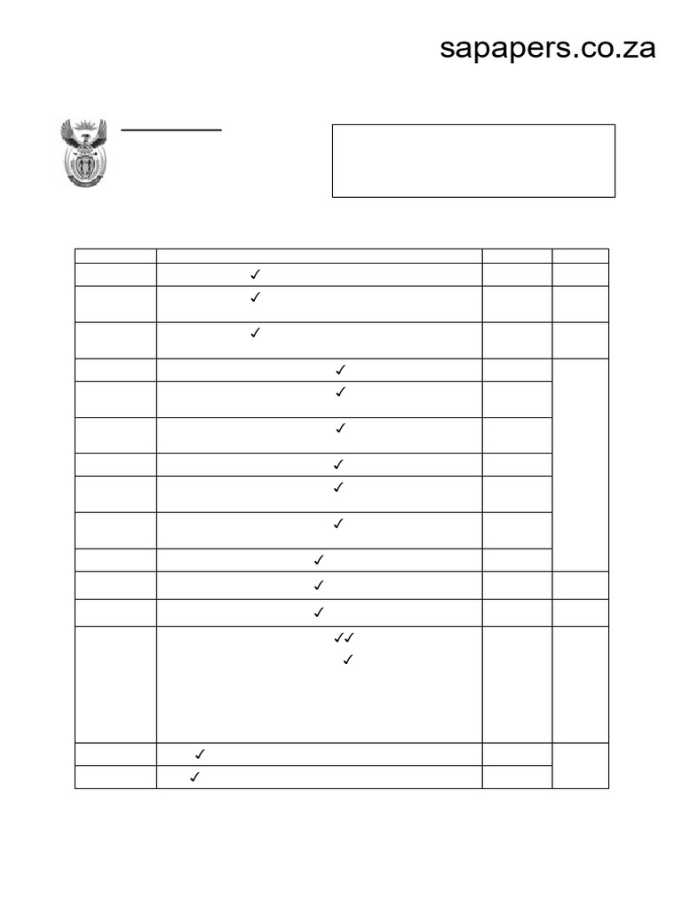 2013 Grade 6 English HL Exemplar Test Memo | PDF | Subject (Grammar) | Verb