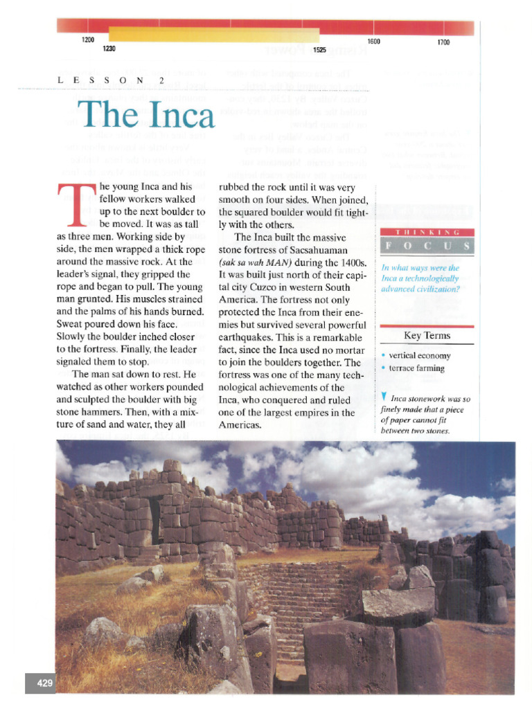 Callum Dayton - Inca Textbook Pp. 429-435 | PDF | Inca Empire | Agriculture