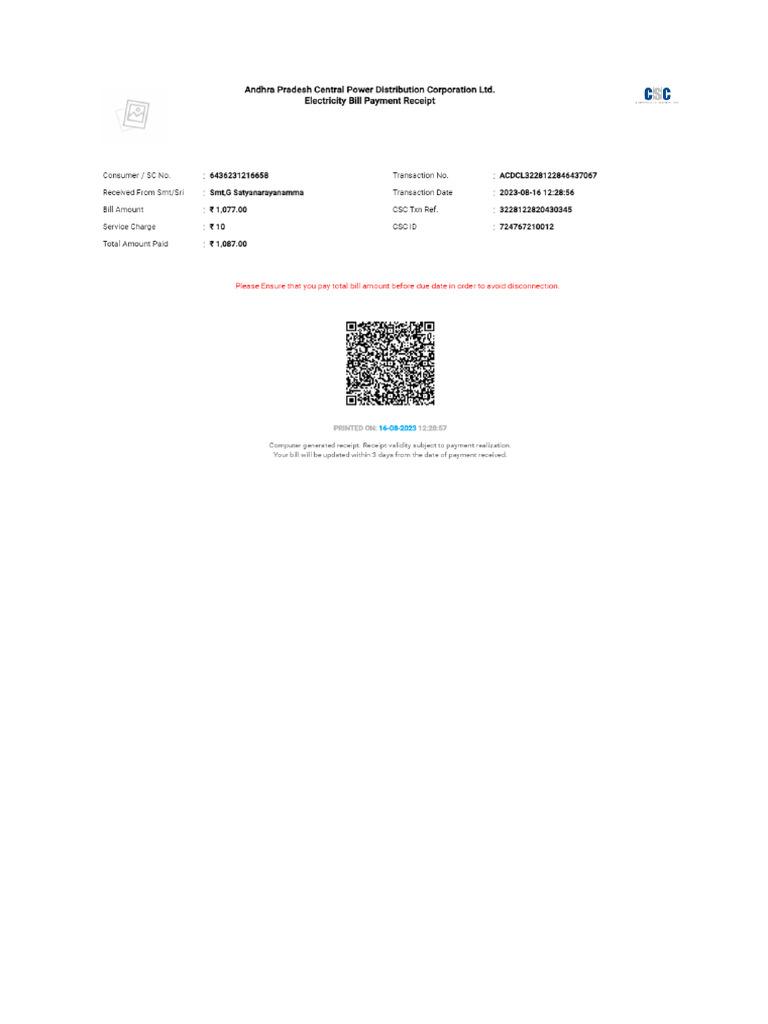 APCPDCL Aug23 | PDF