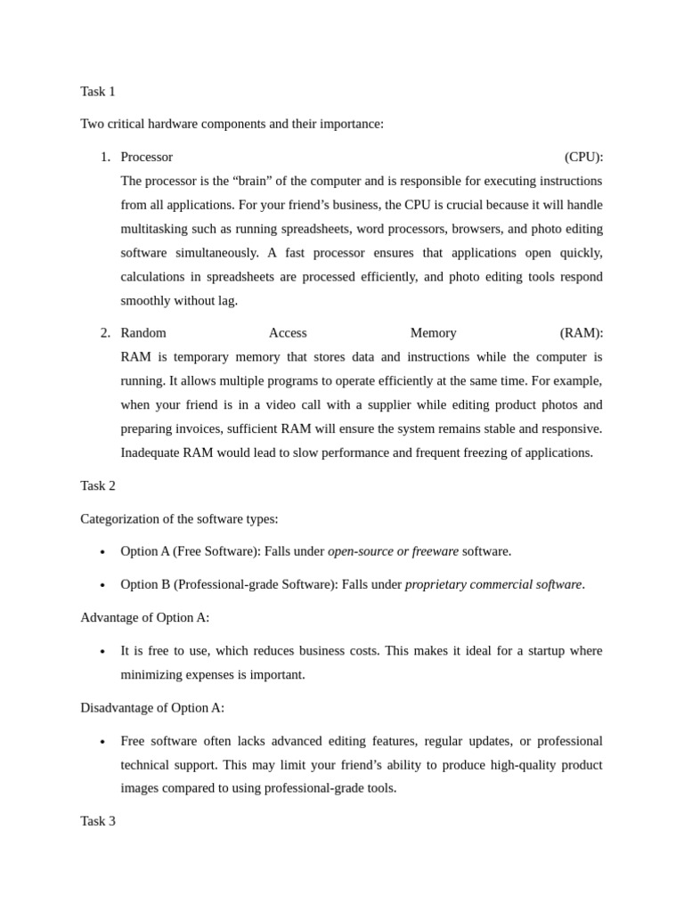 Computer Applications Q&A | PDF | Operating System | Central Processing Unit