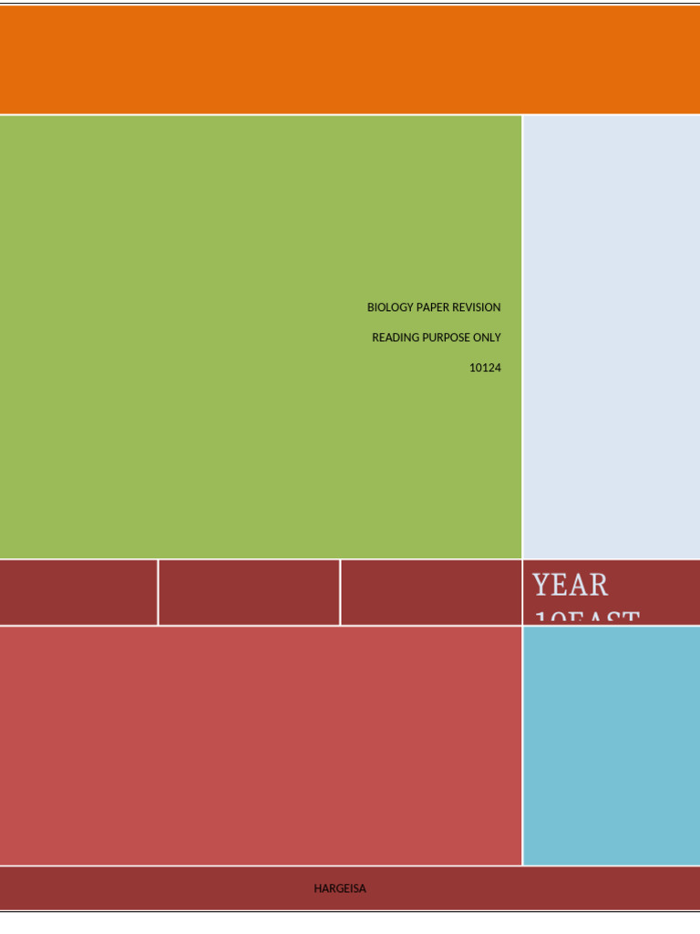 BIOLOGY PAPER REVISION REMASTERED VERSION 2.9 | PDF | Kidney | Neuron
