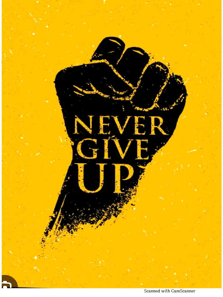 Never give up | PDF