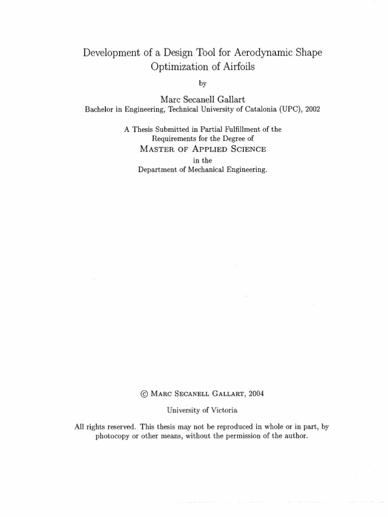 Airfoil Aerodynamic Optimization | PDF | Navier–Stokes Equations ...