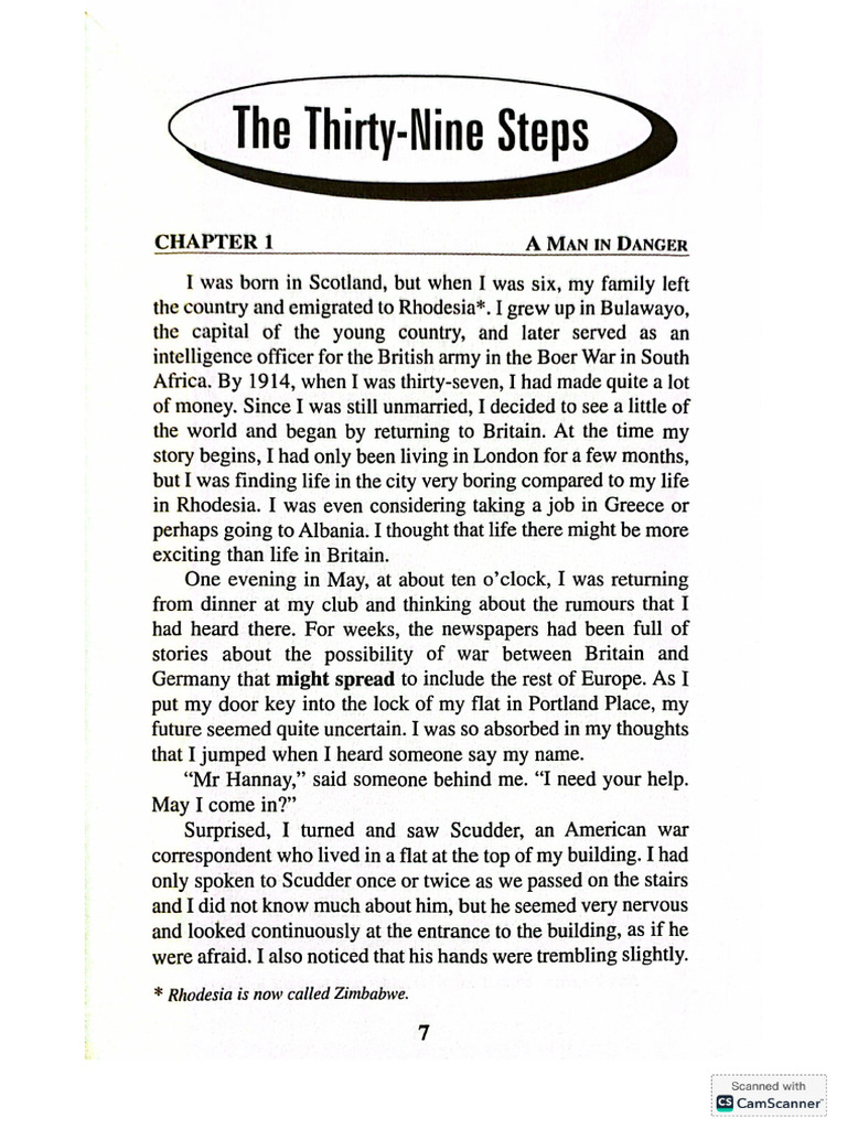 The Thirty-Nine Steps PDF | PDF