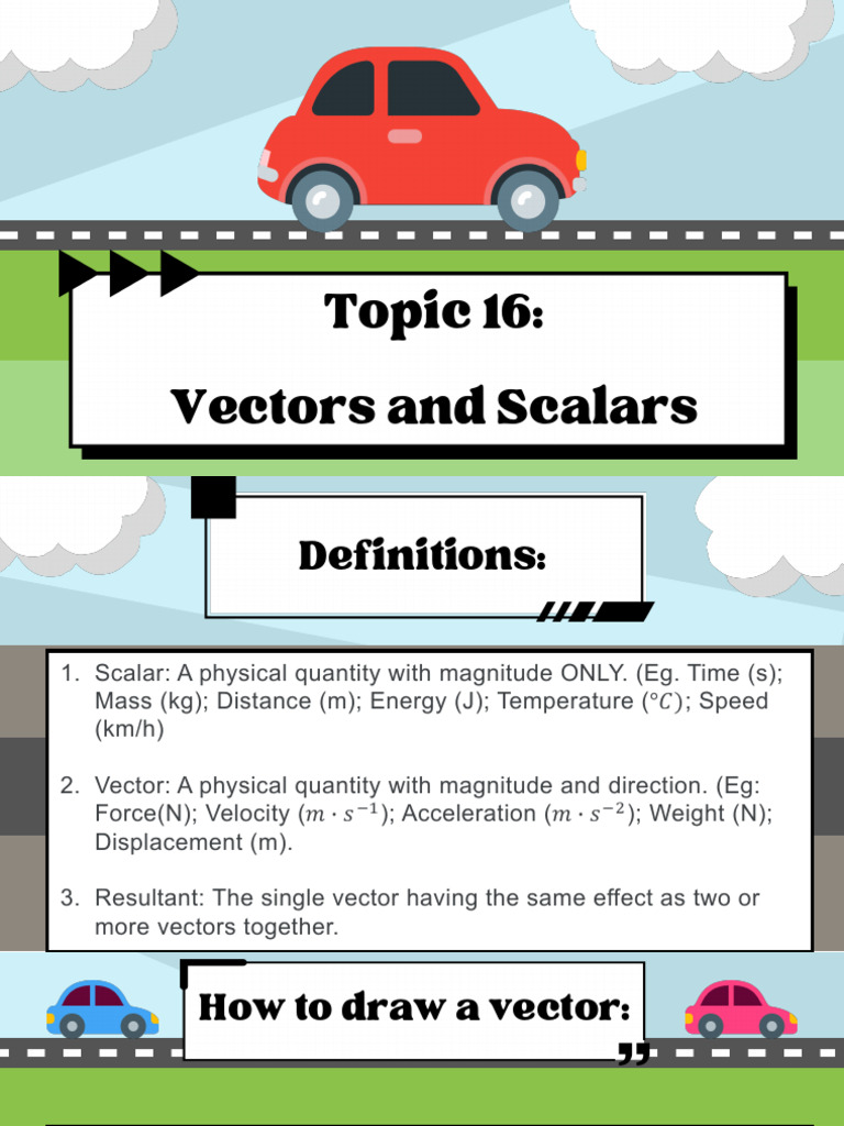 T 16 Vectors and Scalars | PDF