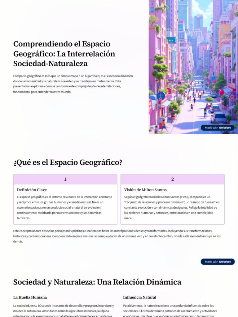 Comprendiendo El Espacio Geografico La Interrelacion Sociedad ...