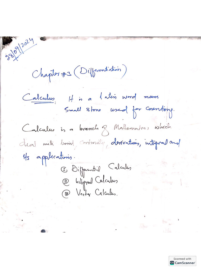 Maths Chapter 3 Lecture 1 | PDF