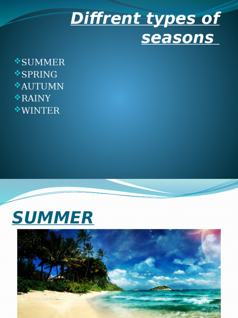 Diffrent Types of Seasons | PDF