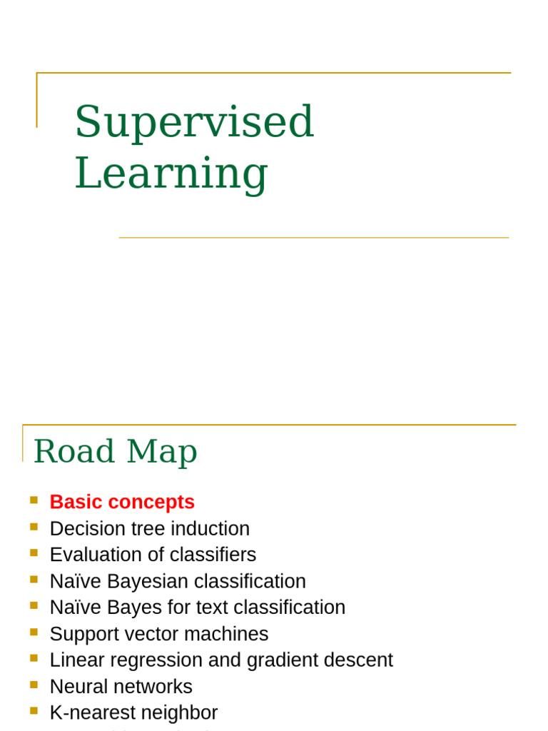 Supervised Learning FULL | PDF | Receiver Operating Characteristic ...