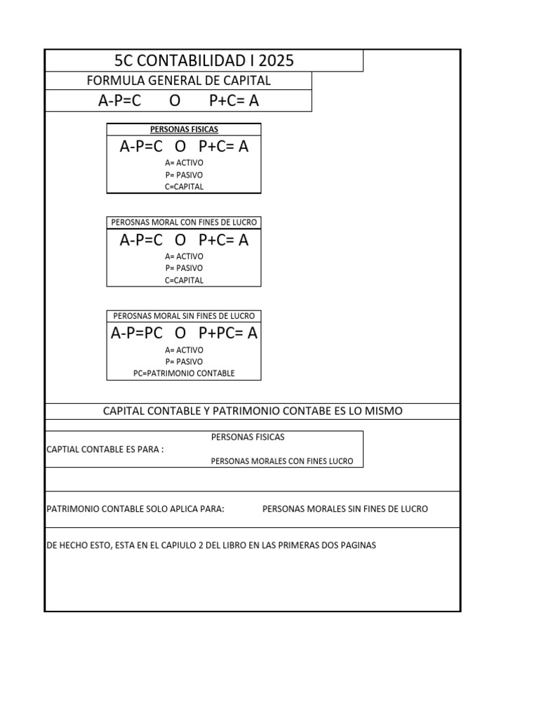 Cpaital Contable 5c 2025 | PDF