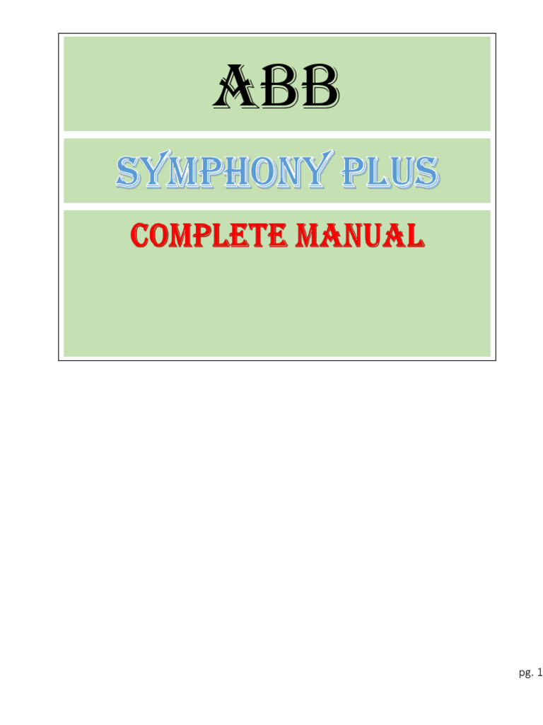ABB Symphony Plus Manual | PDF | Computer Terminal | Directory (Computing)