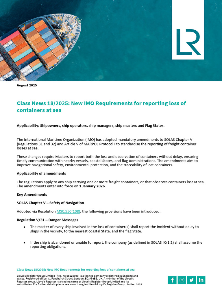 IMO Requirements For Reporting Loss of Containers at Sea 1754543894 ...