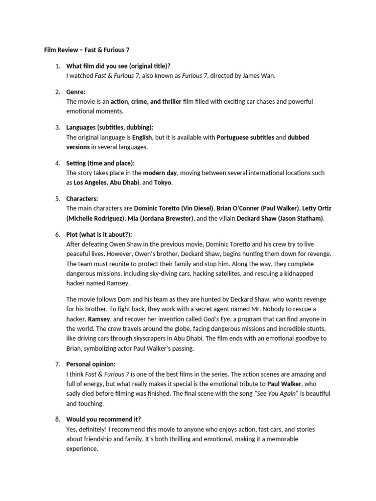 Film Review | PDF