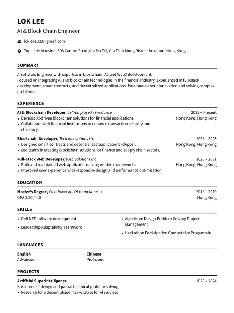 Lok Lee (AI & Blockchain) 2025 | PDF | Computing