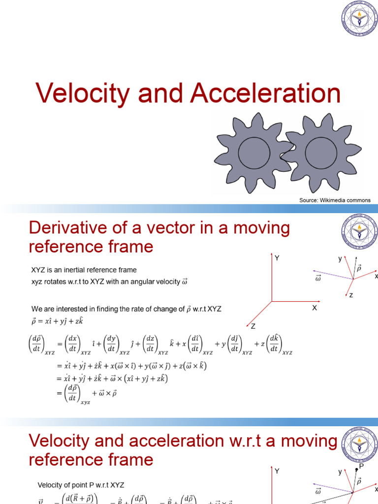 Velocity and Acceleration in Motion | PDF