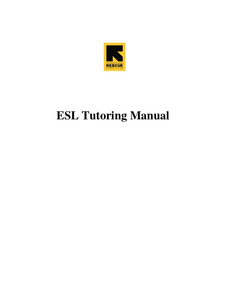 ESL Tutoring Guide for Refugees | PDF | Lesson Plan | Literacy