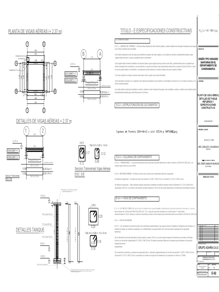 E-02 Planos Estructurales (2) (1) - E-02 Planos Estructurales | PDF ...